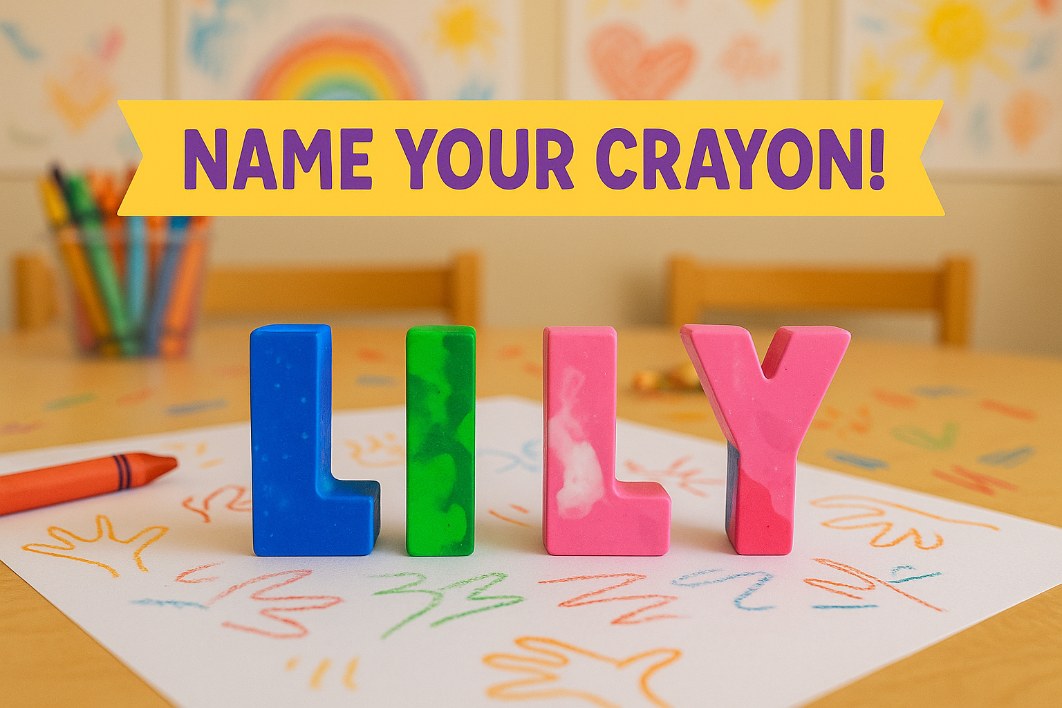 Color Your ABCs – Letter Crayons – Sweet Scentiments